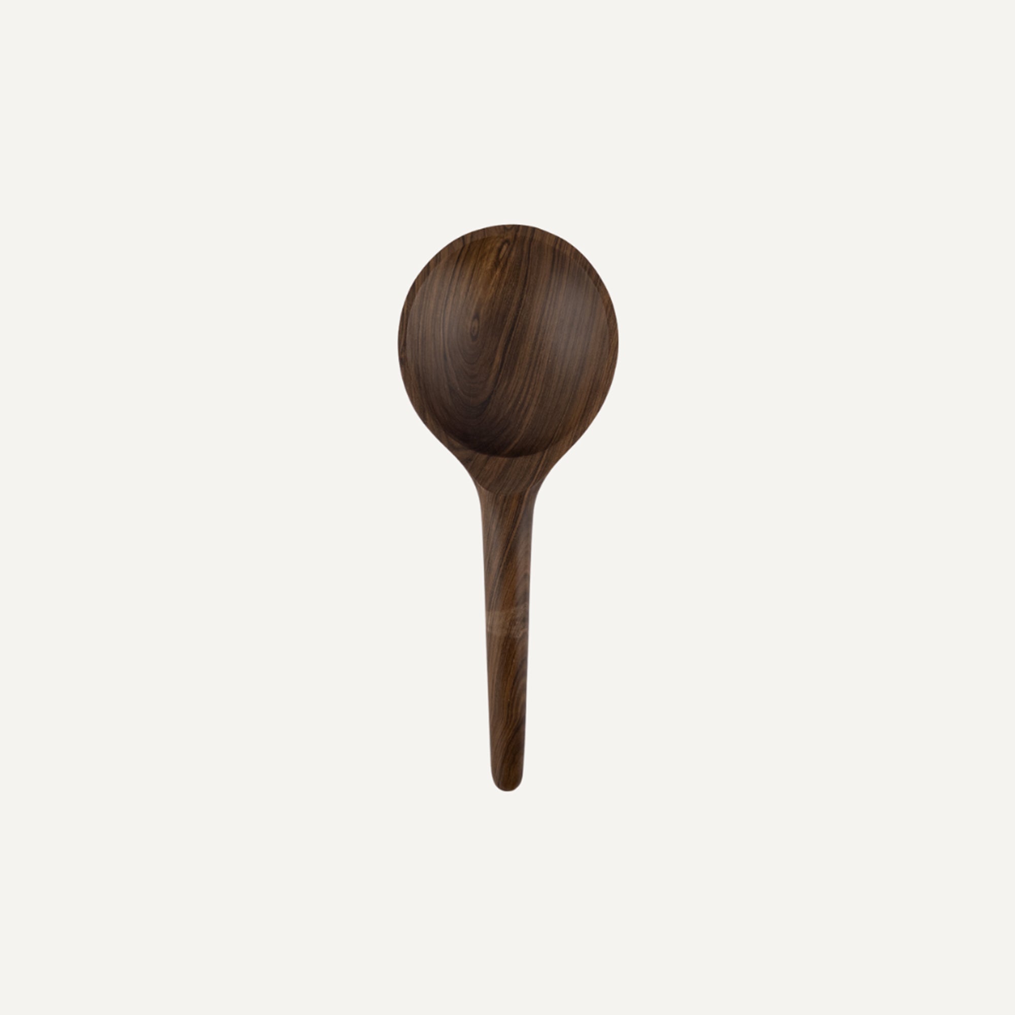 Handcrafted Dark Wood Serving Spoon from Guadalupe, Venezuela