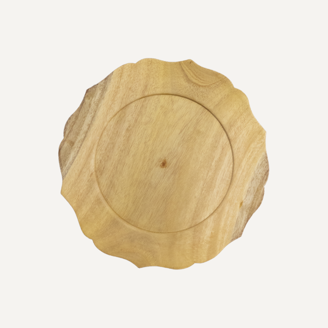 Selva Bevelled Plate Set: Handcrafted Charger & Serving Plates